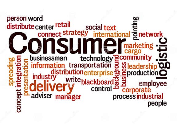 Word Cloud with CONSUMER Concept Stock Illustration - Illustration of ...