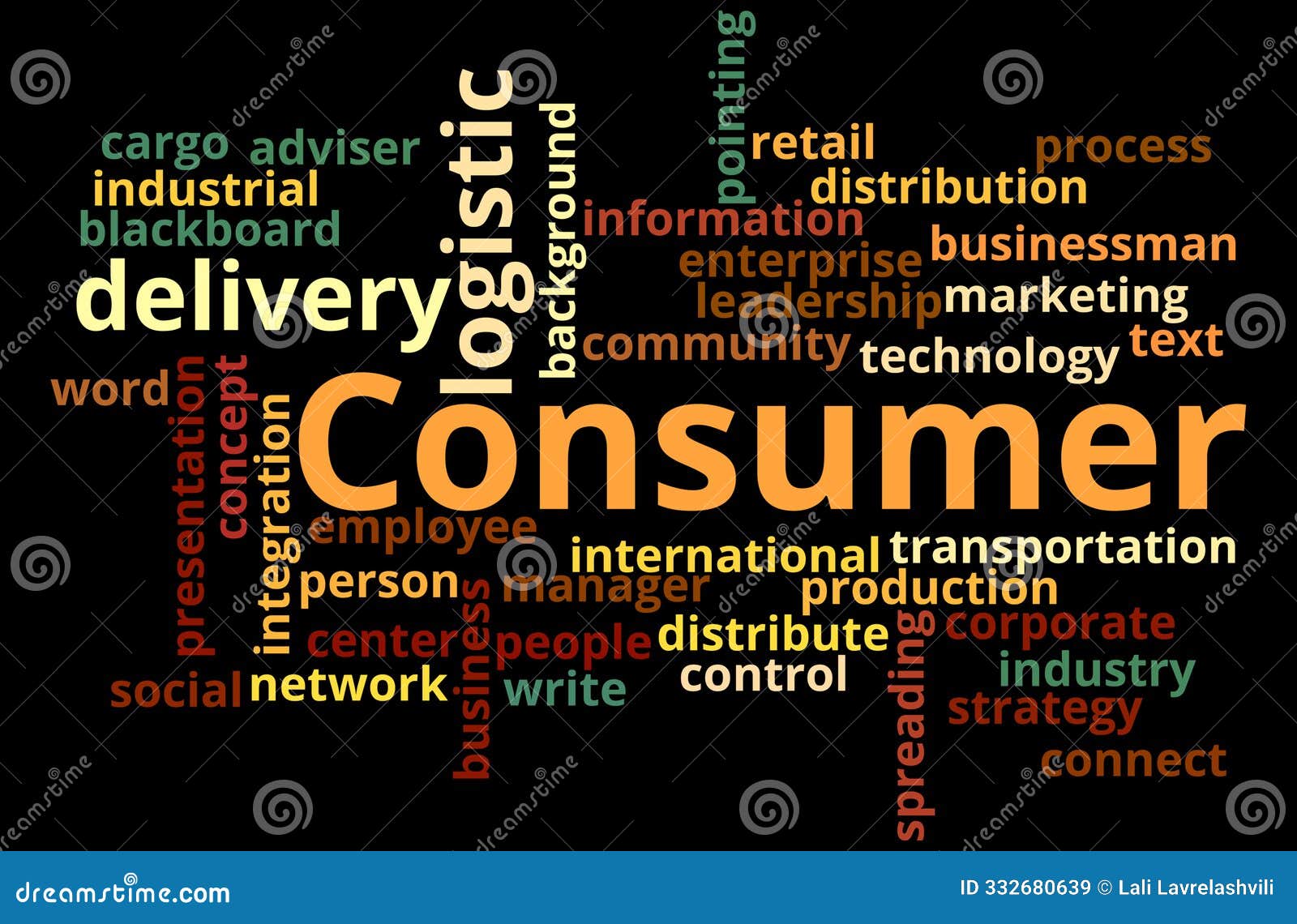 Word Cloud with CONSUMER Concept Stock Illustration - Illustration of ...