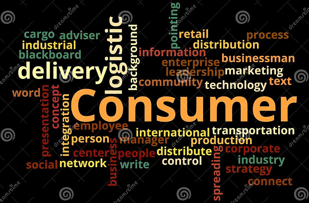 Word Cloud with CONSUMER Concept Stock Illustration - Illustration of ...