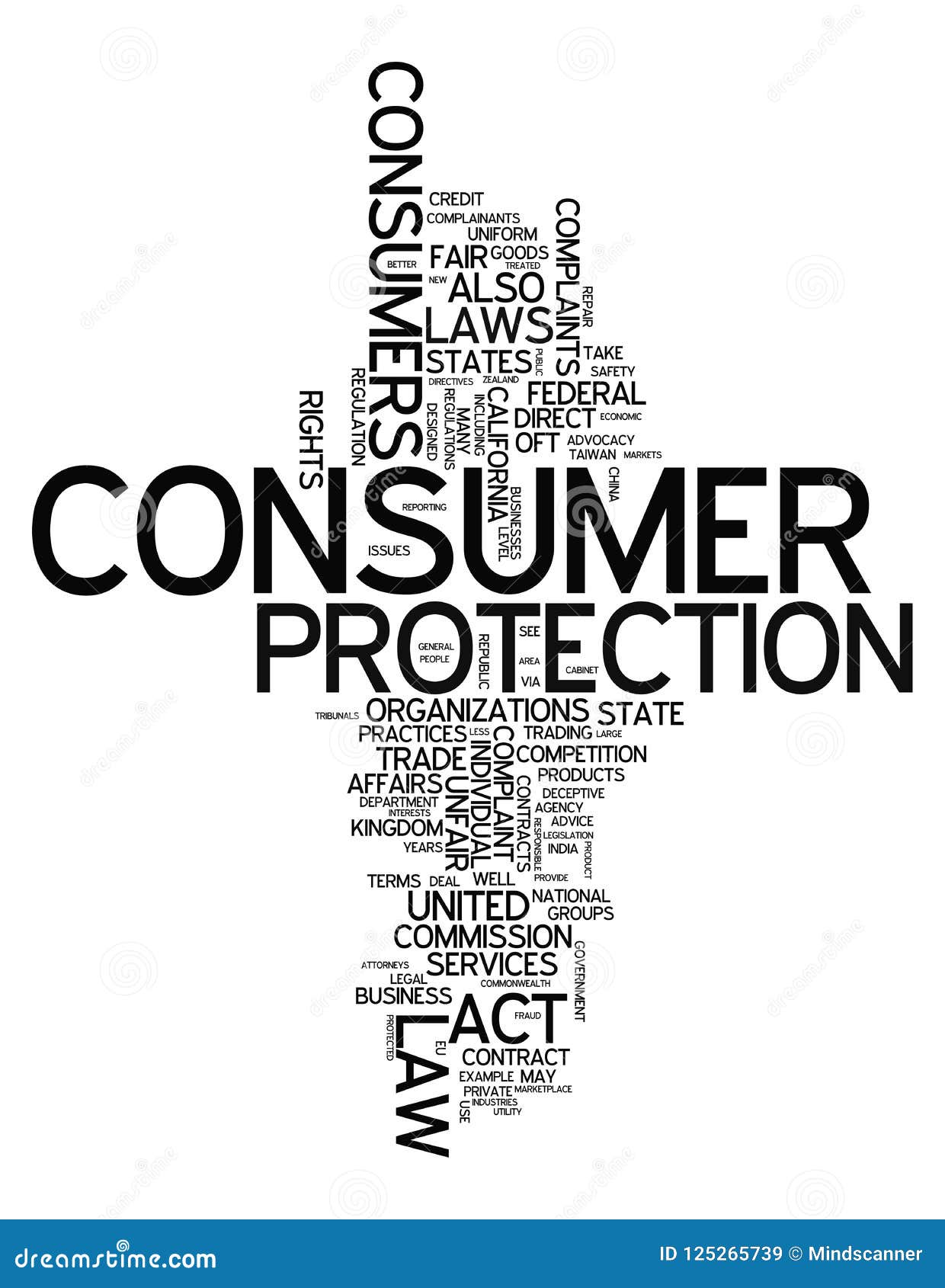 Word Cloud Consumer Protection Stock Illustration - Illustration of ...