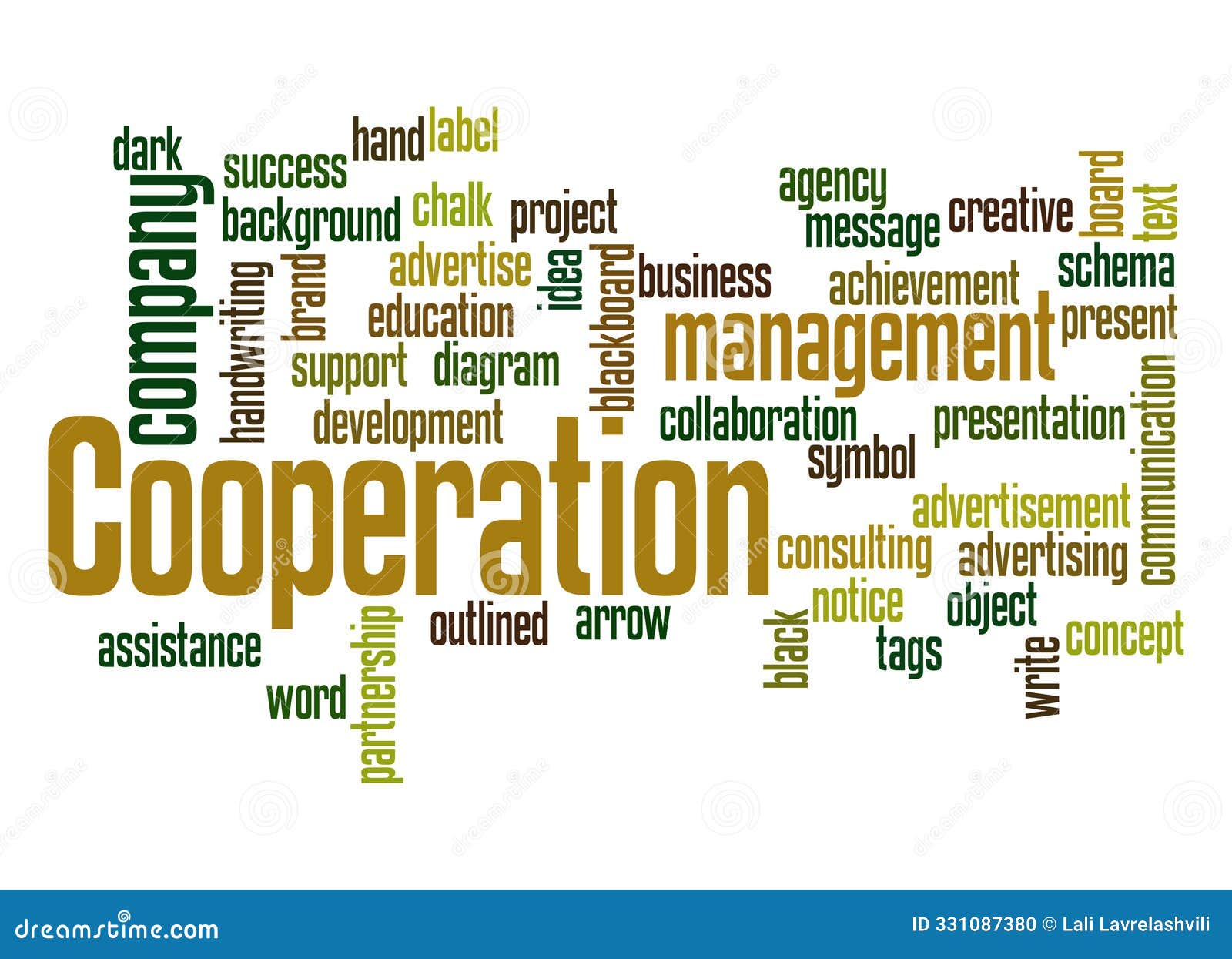 Word Cloud with COOPERATION Concept Stock Illustration - Illustration ...
