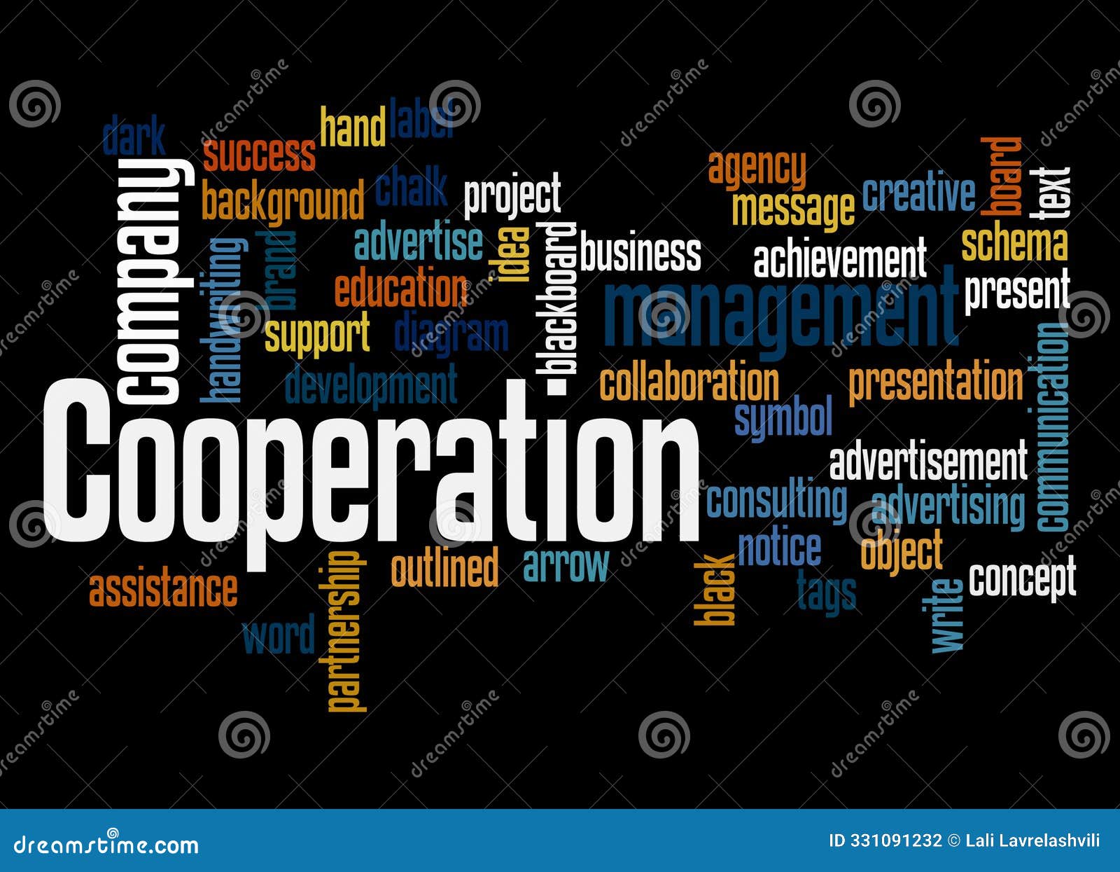 Word Cloud with COOPERATION Concept Stock Illustration - Illustration ...