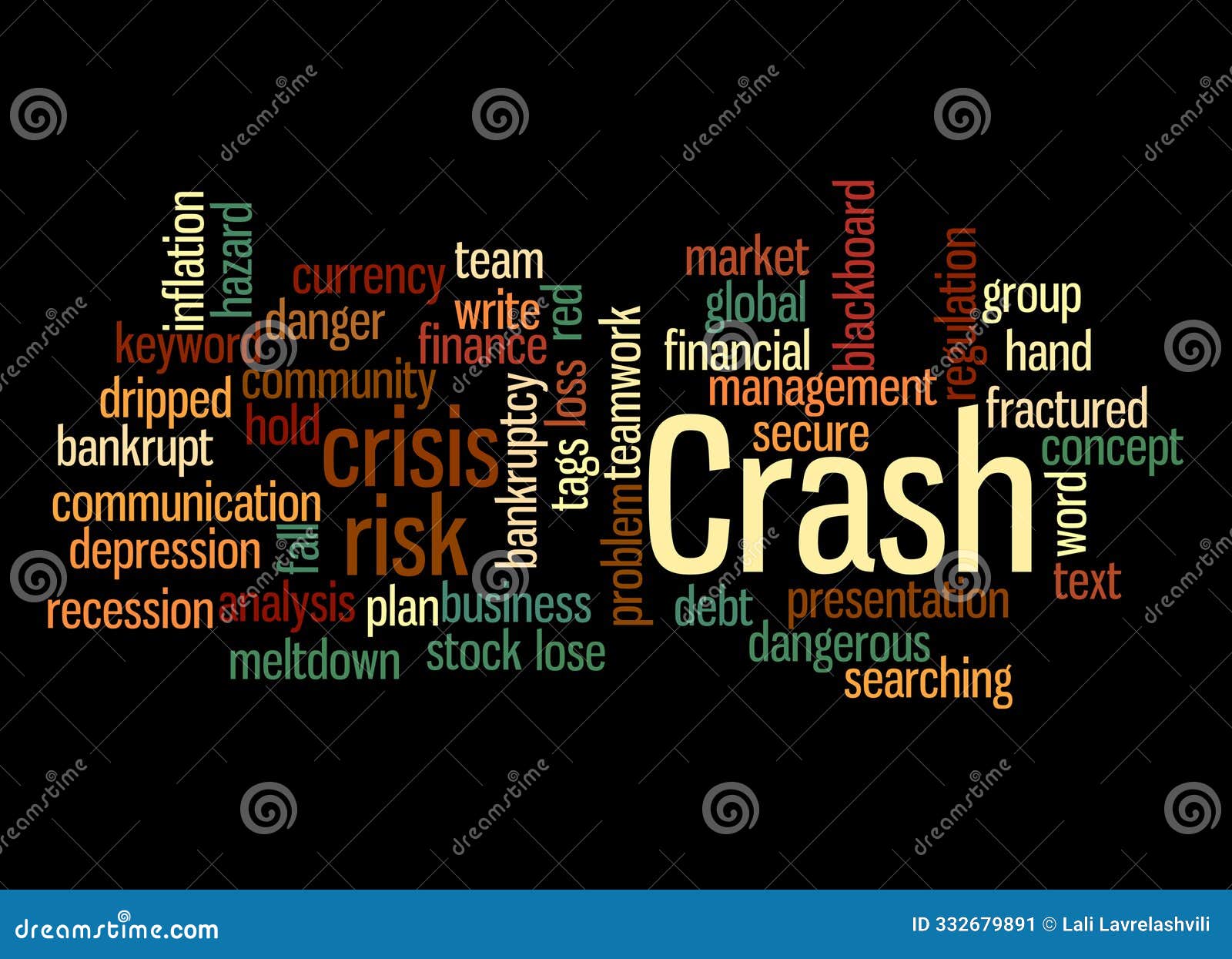 Word Cloud with CRASH Concept Stock Image - Image of hold, global ...