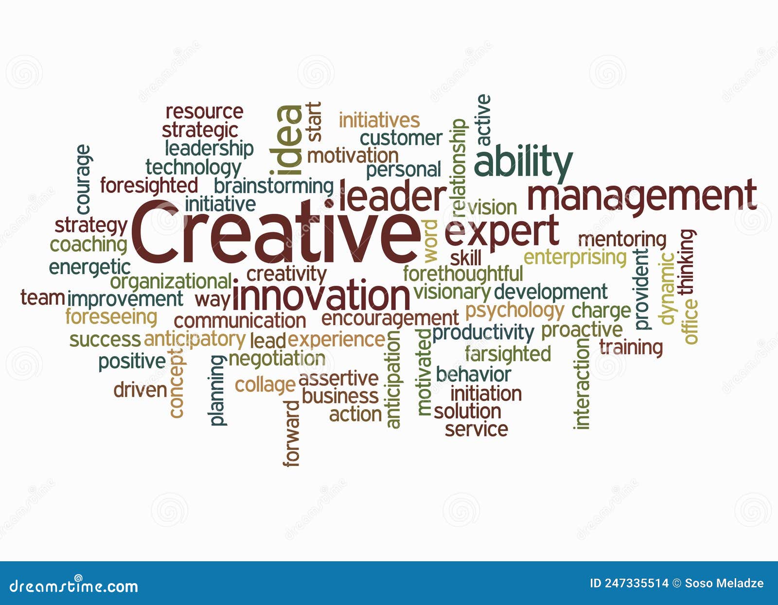 Word Cloud with CREATIVE Concept Create with Text only Stock ...