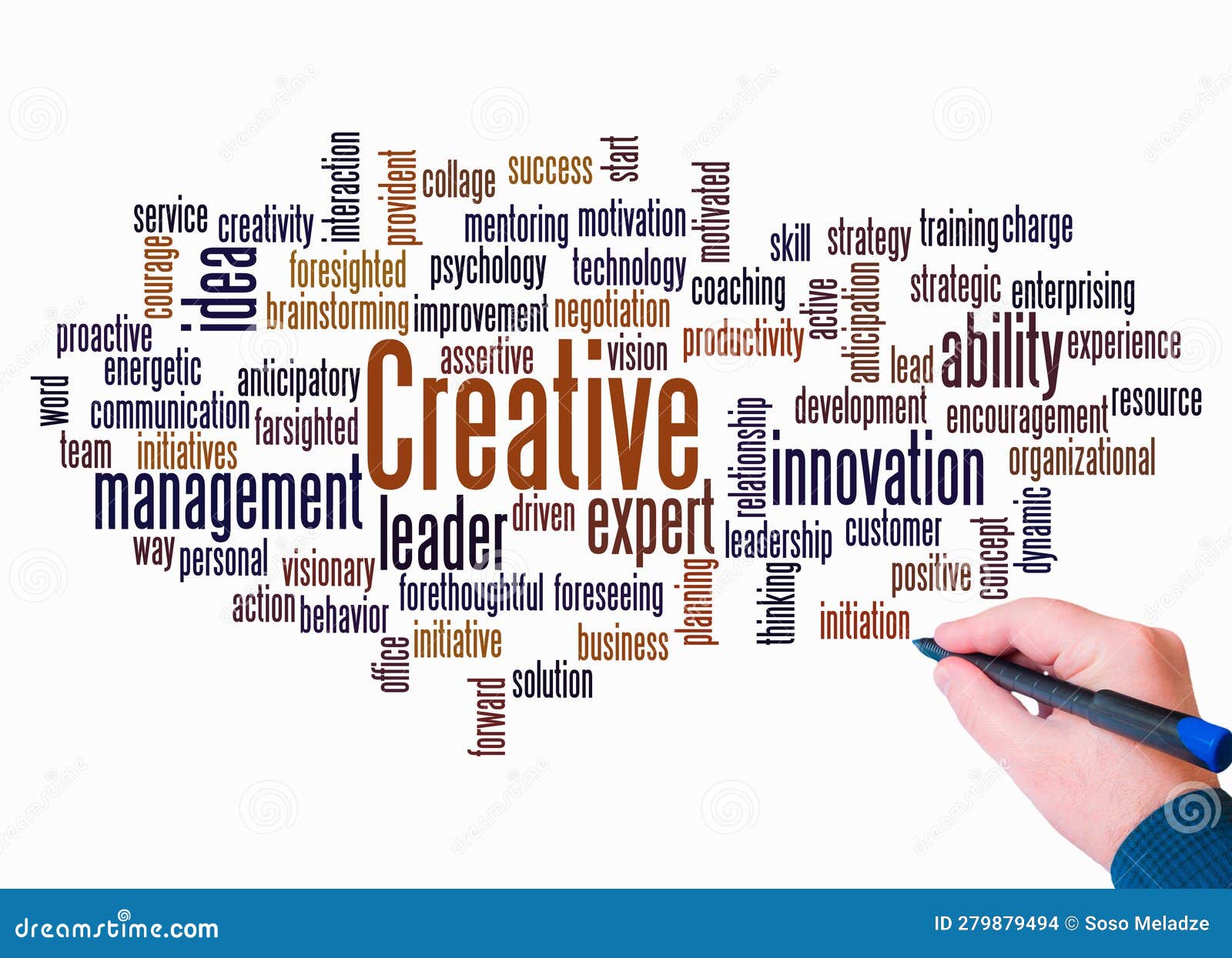 Word Cloud with CREATIVE Concept Create with Text only Stock ...