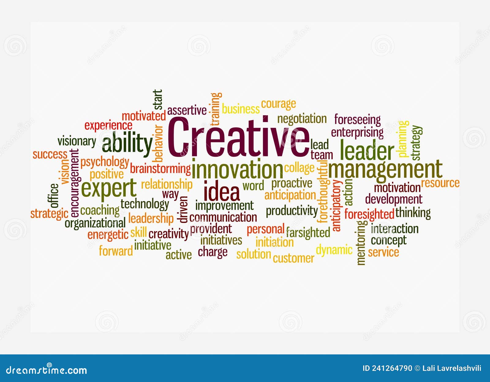 Word Cloud with CREATIVE Concept, Isolated on a White Background Stock ...