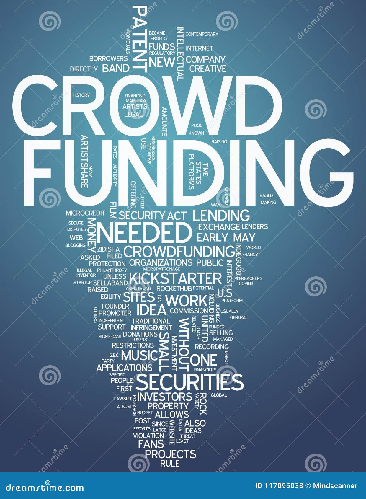 Word Cloud Crowd Funding stock illustration. Illustration of hyper ...