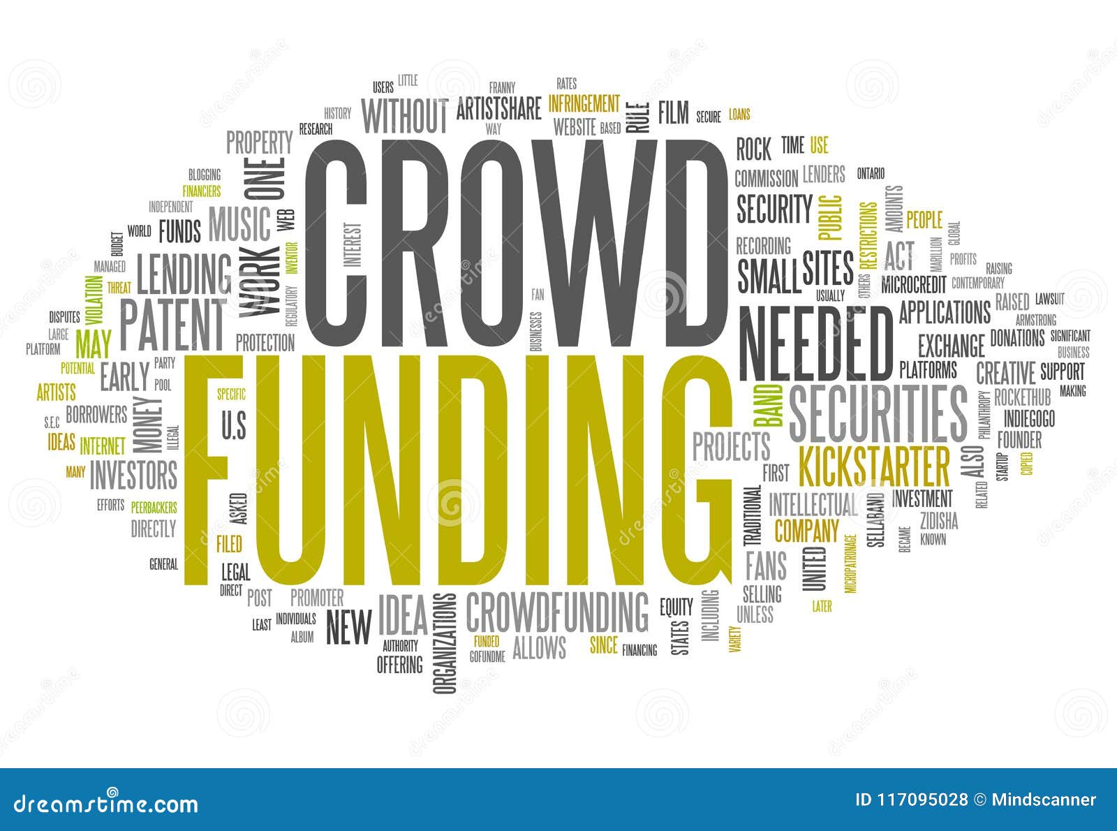 Word Cloud Crowd Funding stock illustration. Illustration of crowd ...