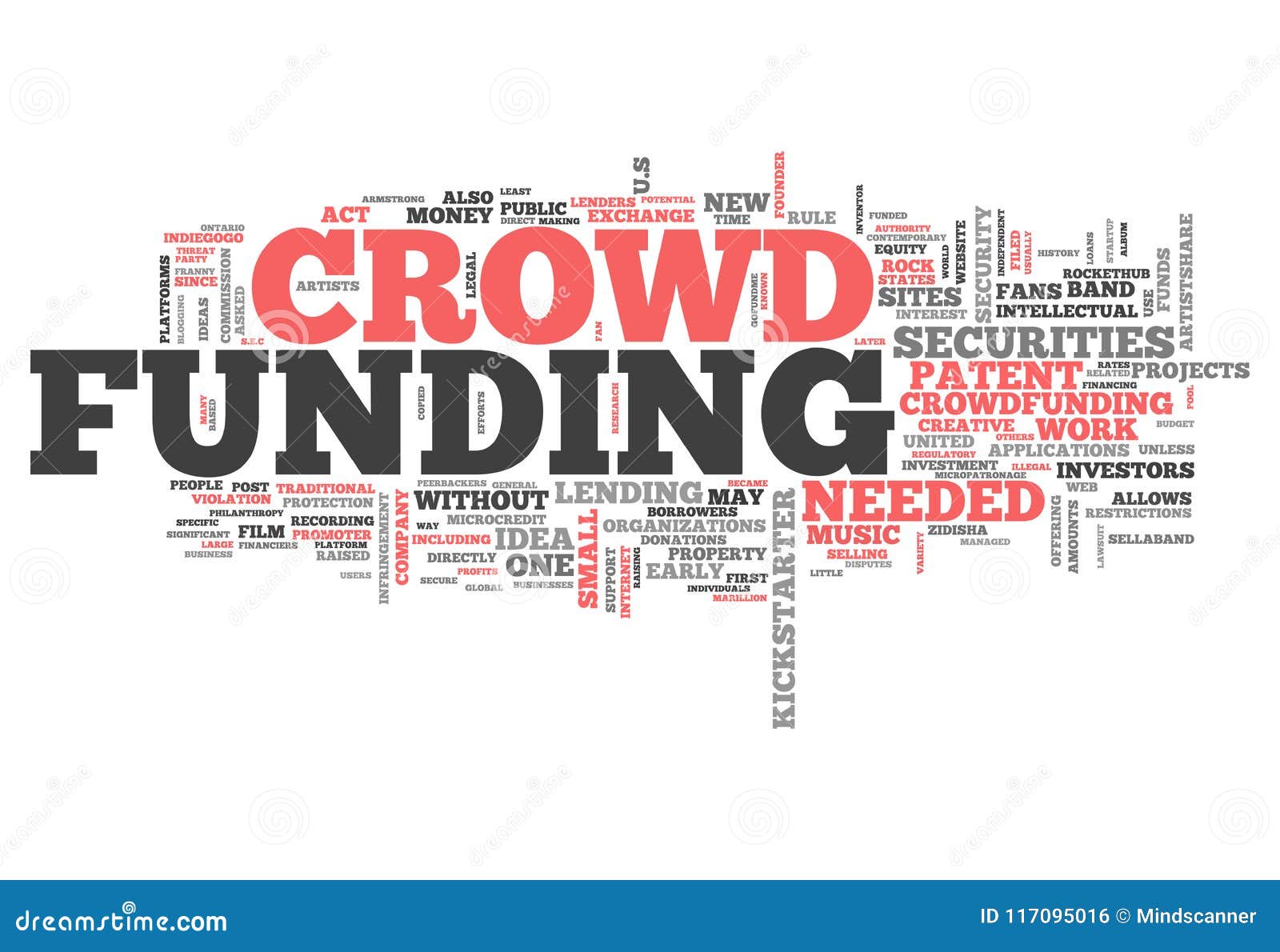 Word Cloud Crowd Funding stock illustration. Illustration of pool ...
