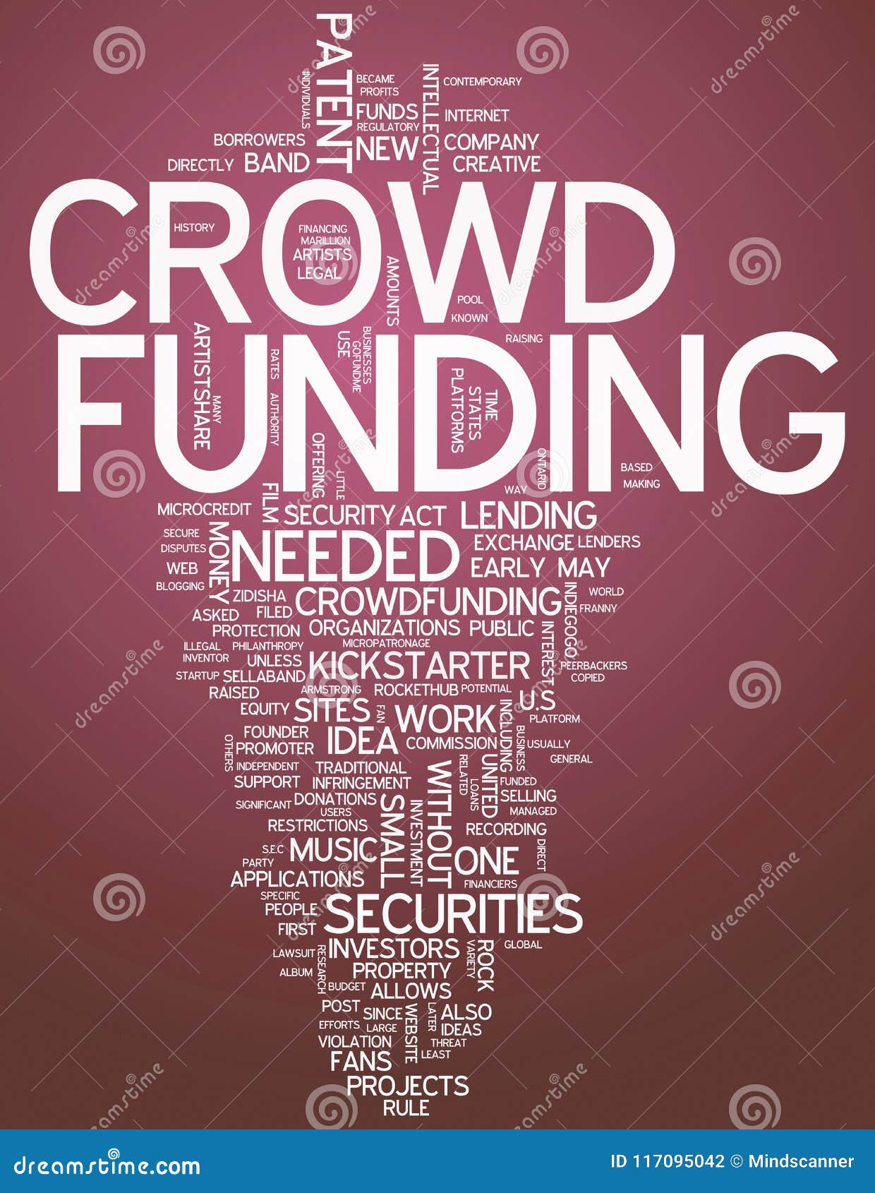 Word Cloud Crowd Funding stock illustration. Illustration of ideas ...