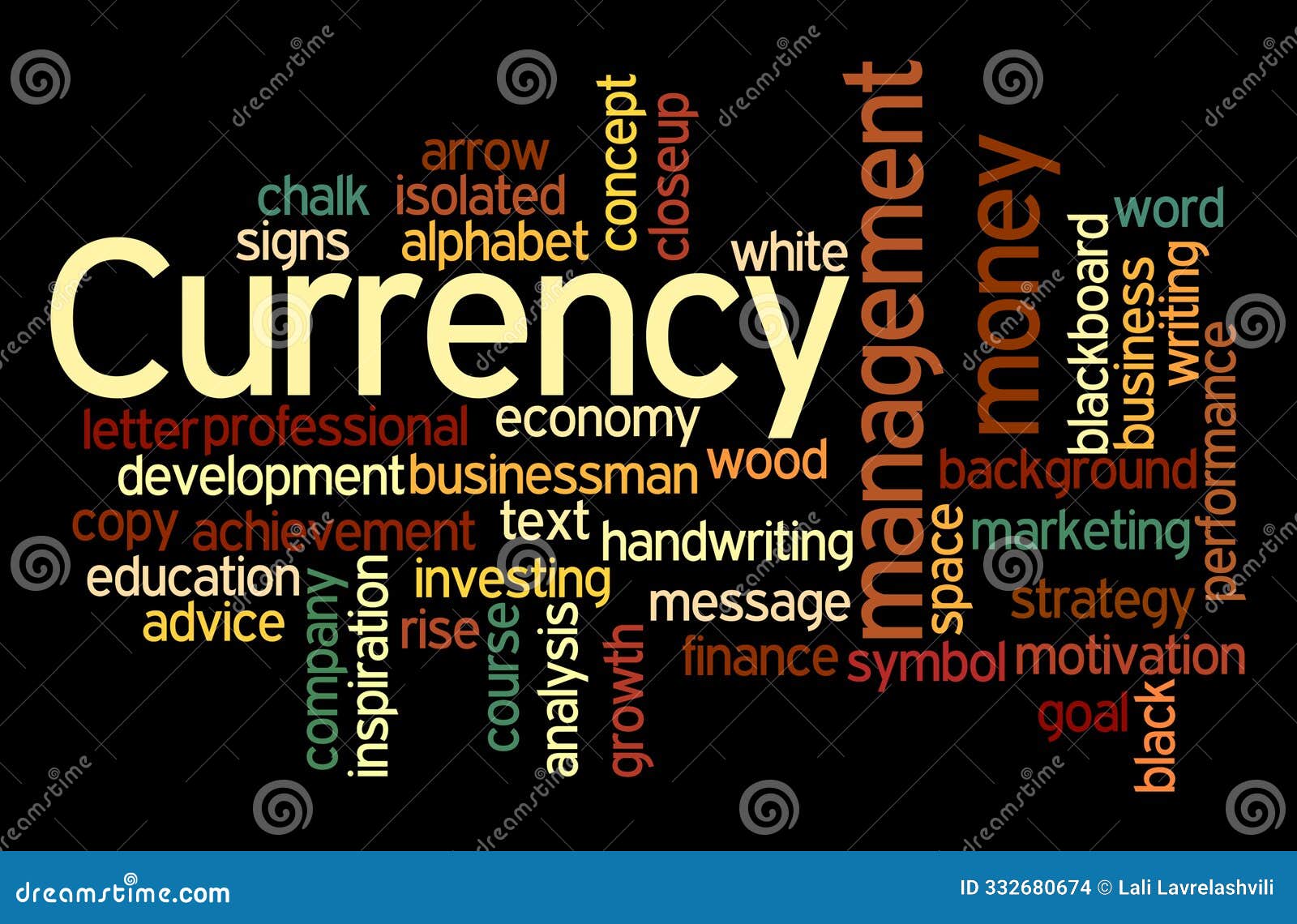 Word Cloud with CURRENCY Concept Stock Illustration - Illustration of ...