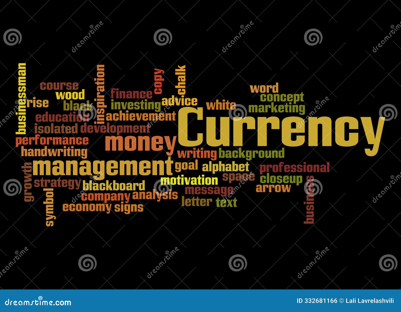 Word Cloud with CURRENCY Concept Stock Illustration - Illustration of ...