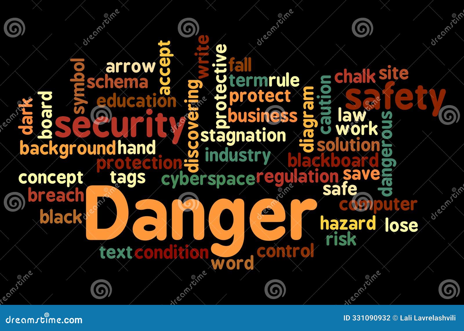 Word Cloud with DANGER Concept Stock Photo - Image of caution, accept ...