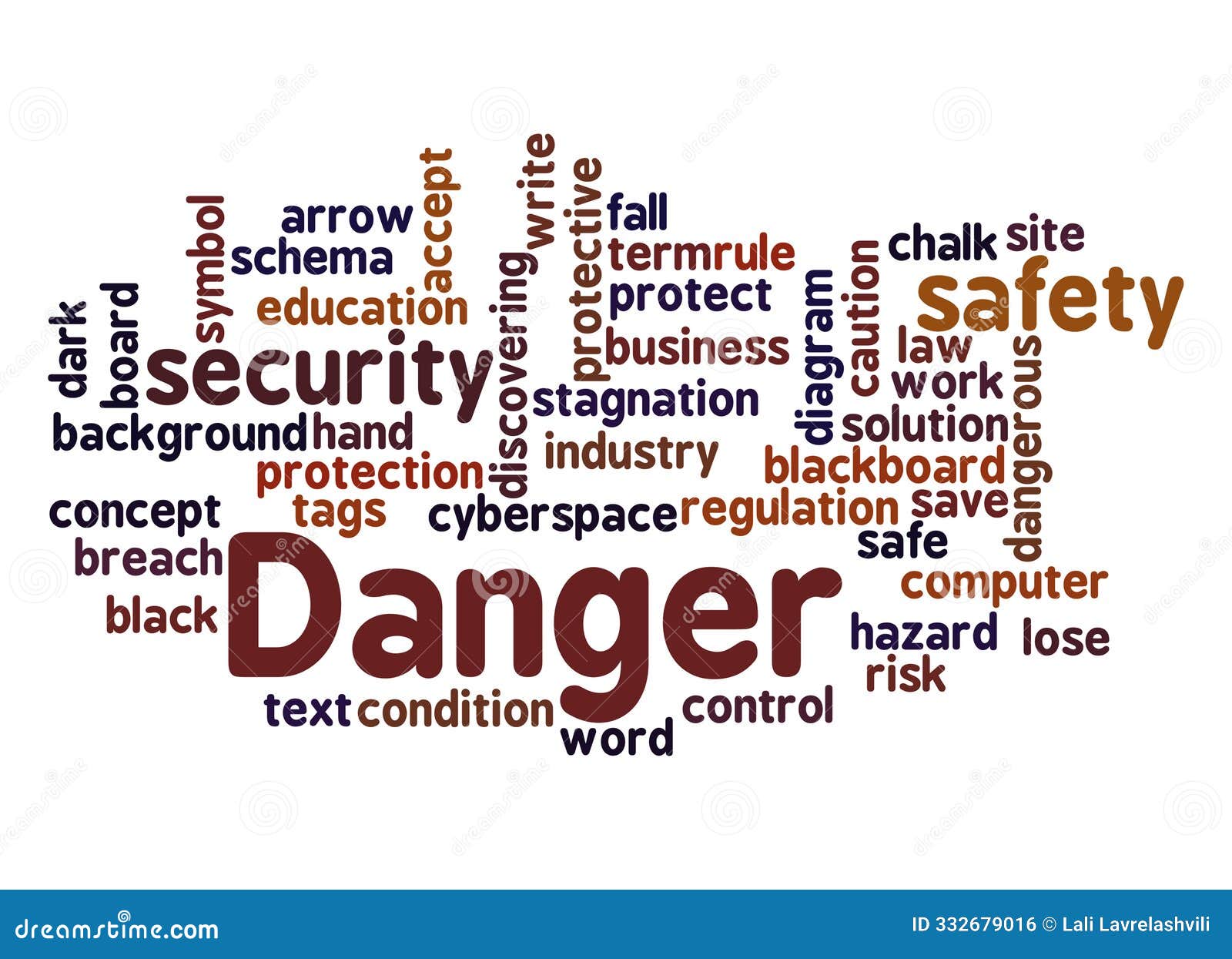 Word Cloud with DANGER Concept Stock Photo - Image of dangerous ...