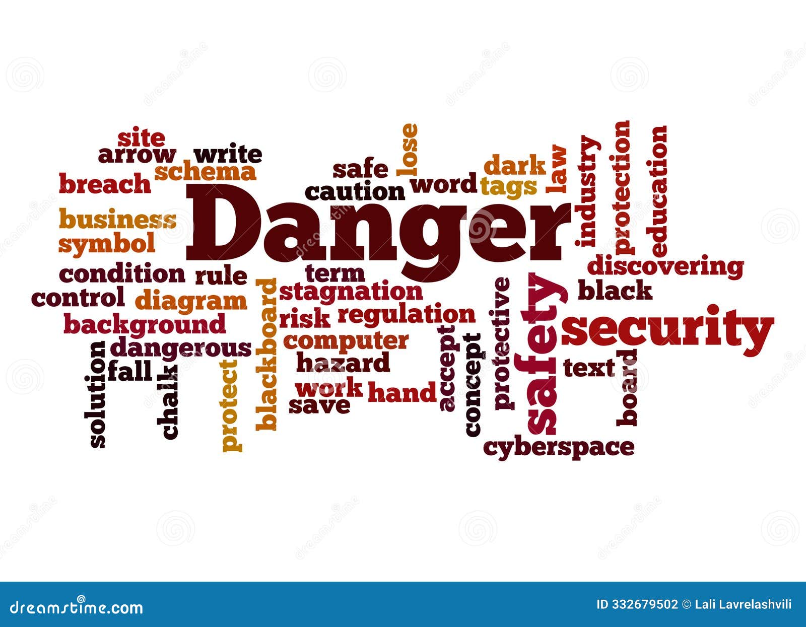 Word Cloud with DANGER Concept Stock Photo - Image of fall, industry ...