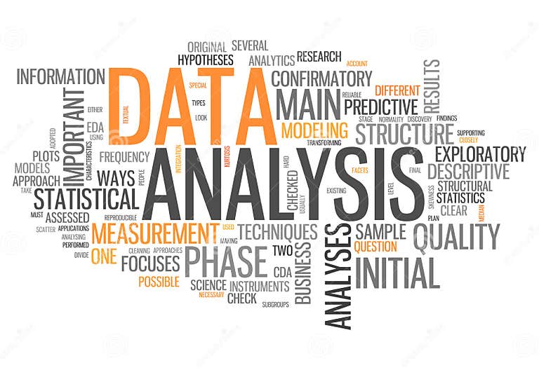 Word Cloud Data Analysis stock illustration. Illustration of mining ...