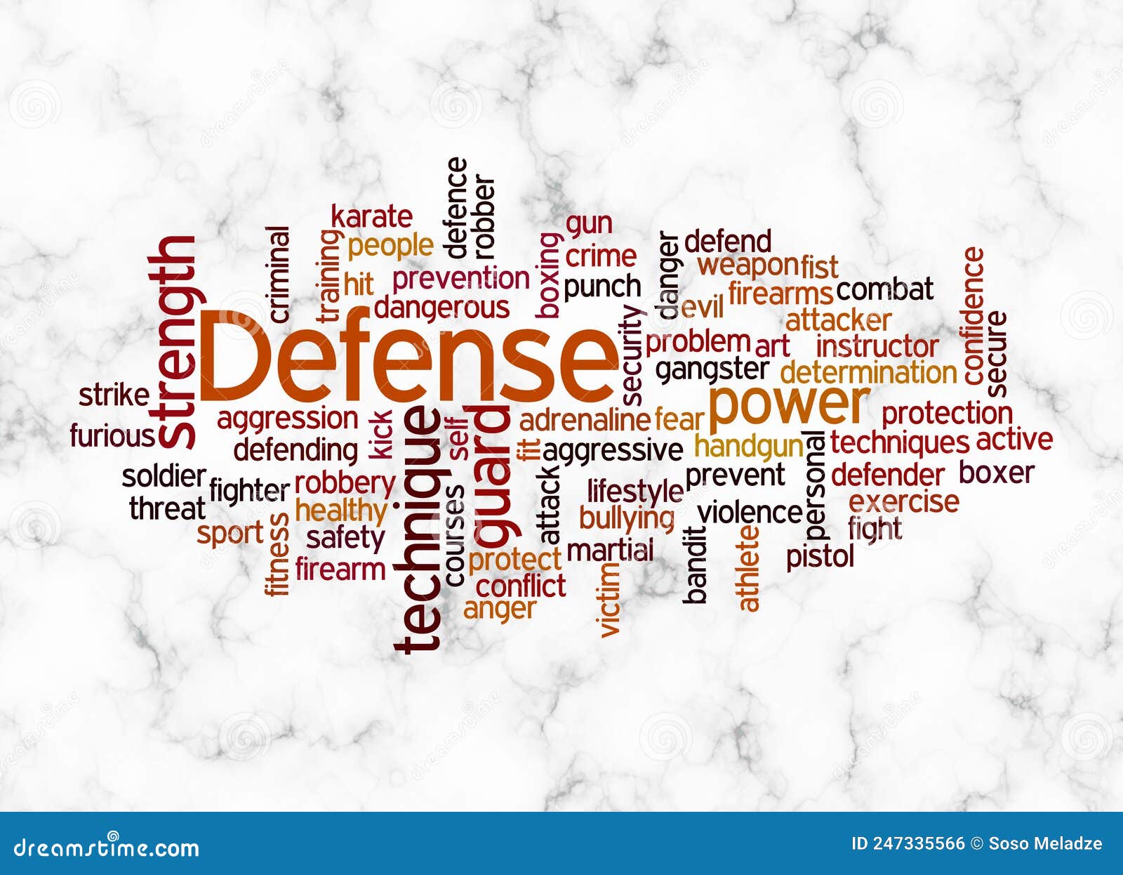Word Cloud with DEFENSE Concept Create with Text only Stock ...
