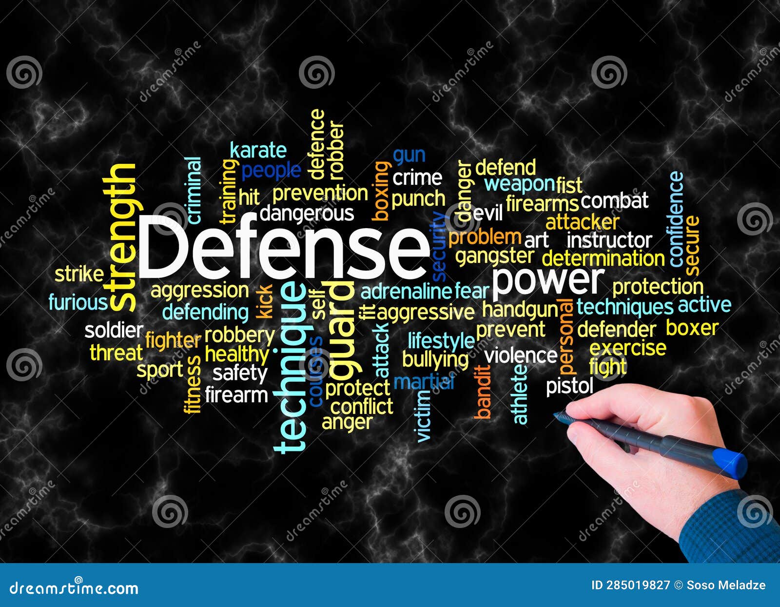 Word Cloud with DEFENSE Concept Create with Text only Stock Image ...