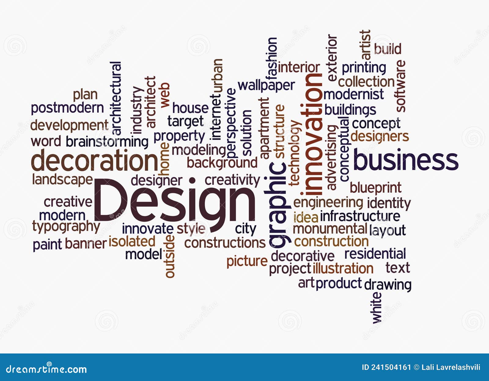 Word Cloud with DESIGN Concept, Isolated on a White Background Stock ...