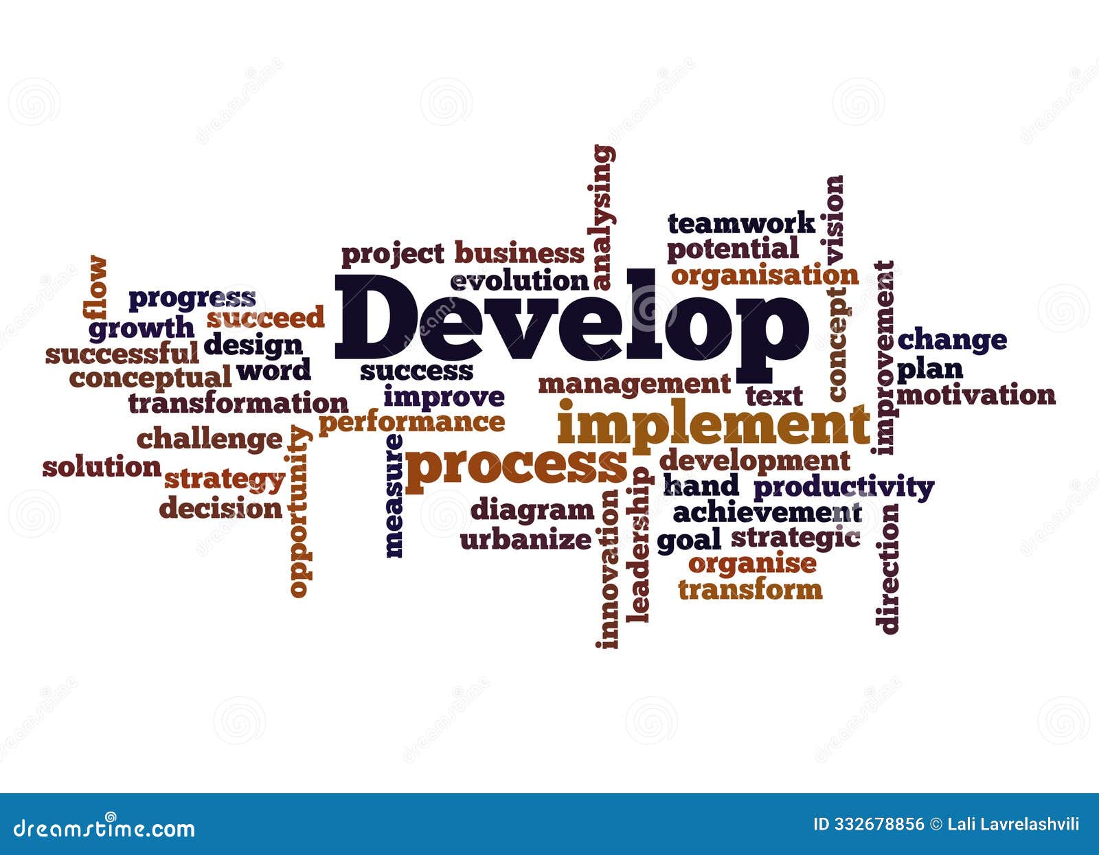Word Cloud with DEVELOP Concept Stock Photo - Image of goal, business ...