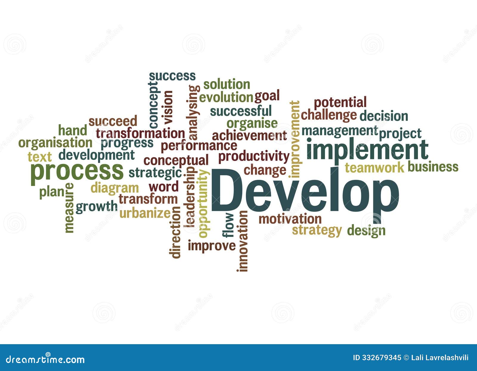 Word Cloud with DEVELOP Concept Stock Image - Image of measure, improve ...