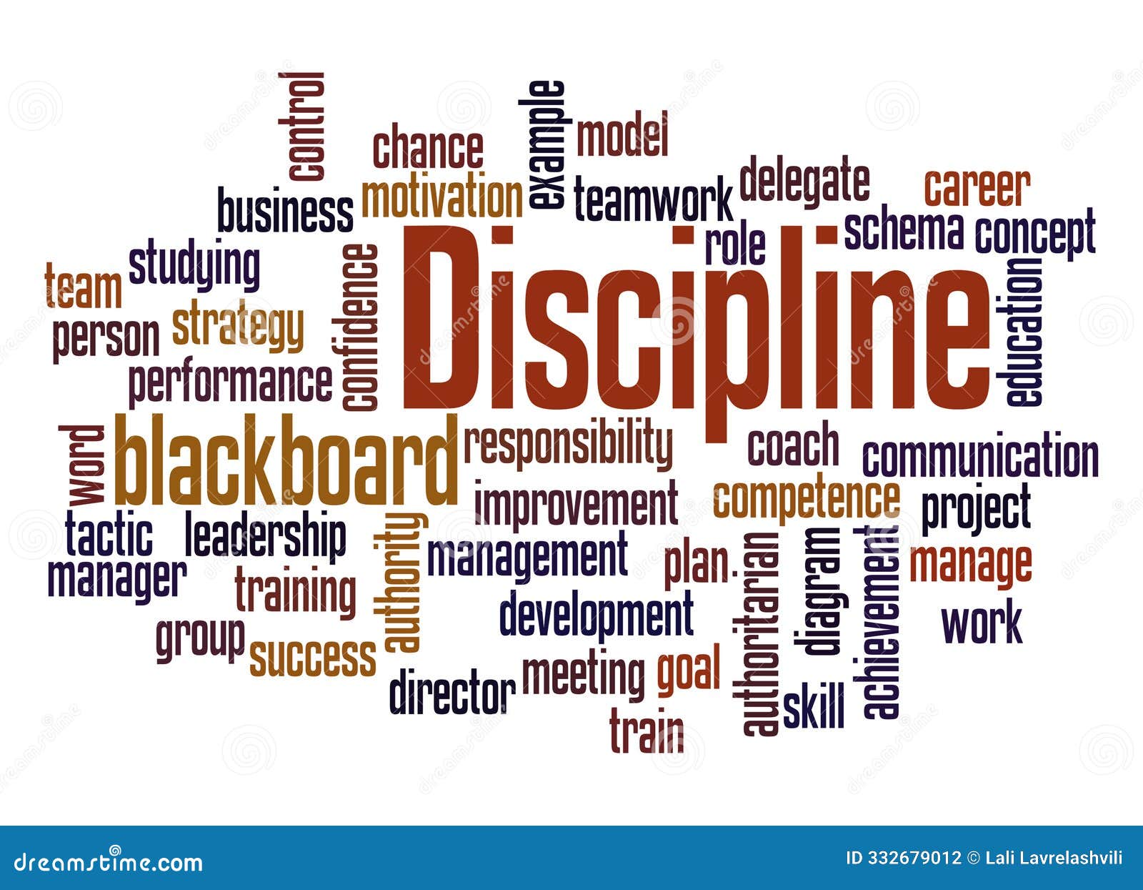 Word Cloud with DISCIPLINE Concept Stock Photo - Image of education ...