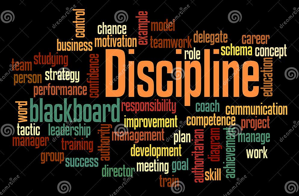 Word Cloud with DISCIPLINE Concept Stock Illustration - Illustration of ...