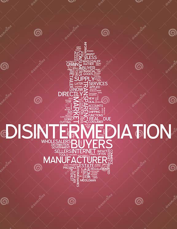 Word Cloud Disintermediation Stock Illustration - Illustration of ...