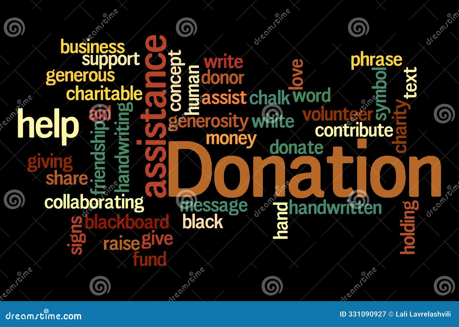 Word Cloud with DONATION Concept Stock Image - Image of donate, hand ...