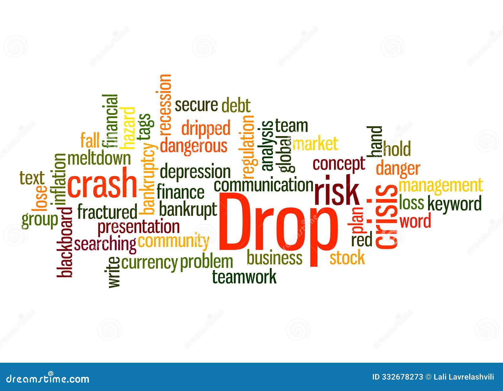 Word Cloud with DROP Concept Stock Image - Image of communication ...