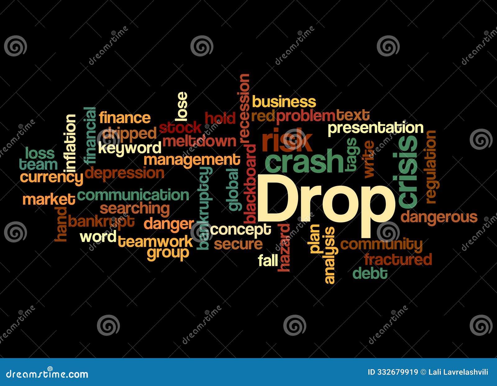Word Cloud with DROP Concept Stock Illustration - Illustration of ...