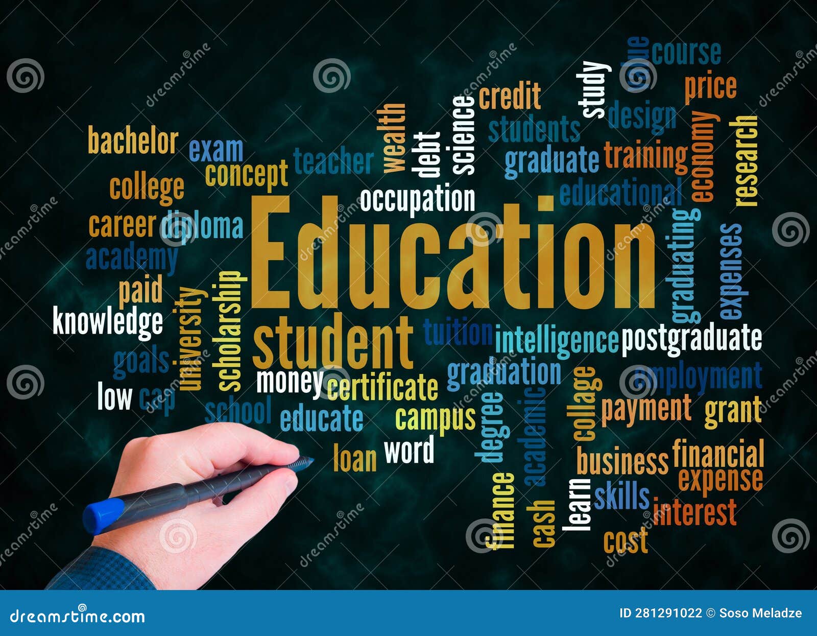Word Cloud with EDUCATION Concept Create with Text only Stock Photo ...