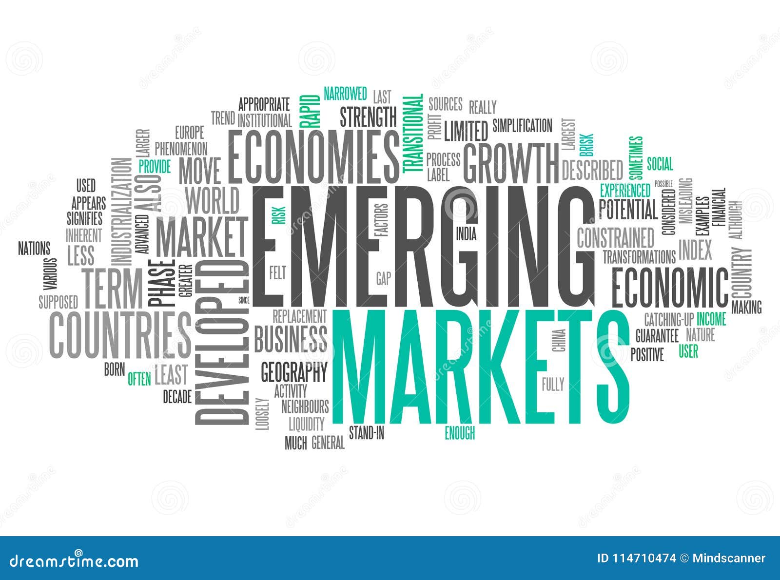 Word Cloud Emerging Markets Stock Illustration - Illustration of ...