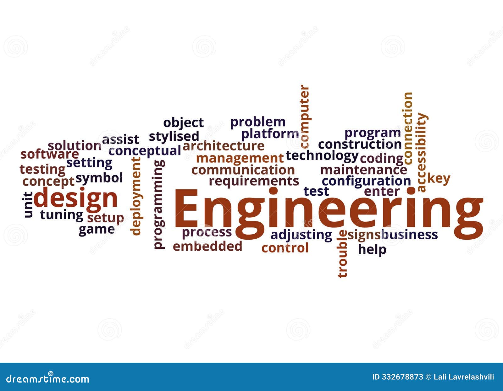 Word Cloud with ENGINEERING Concept Stock Image - Image of help ...
