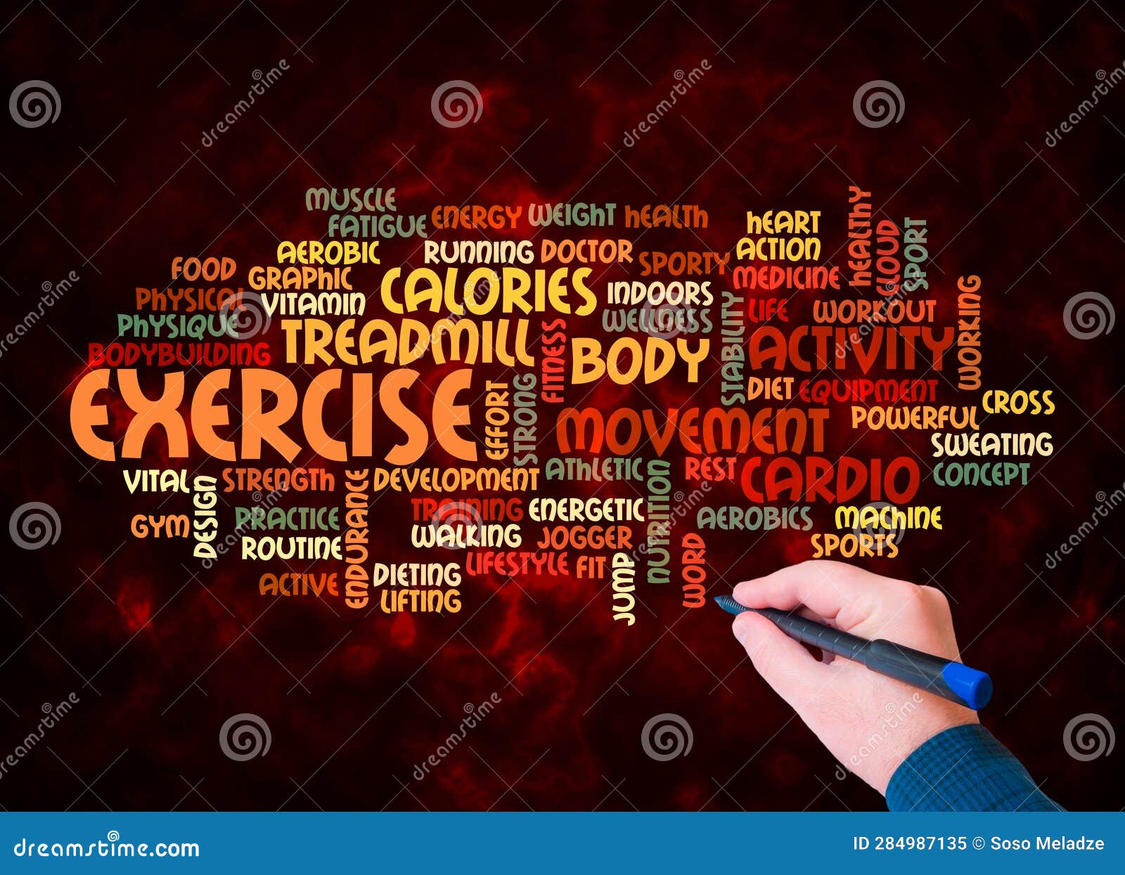 Word Cloud with EXERCISE Concept Create with Text only Stock Image ...
