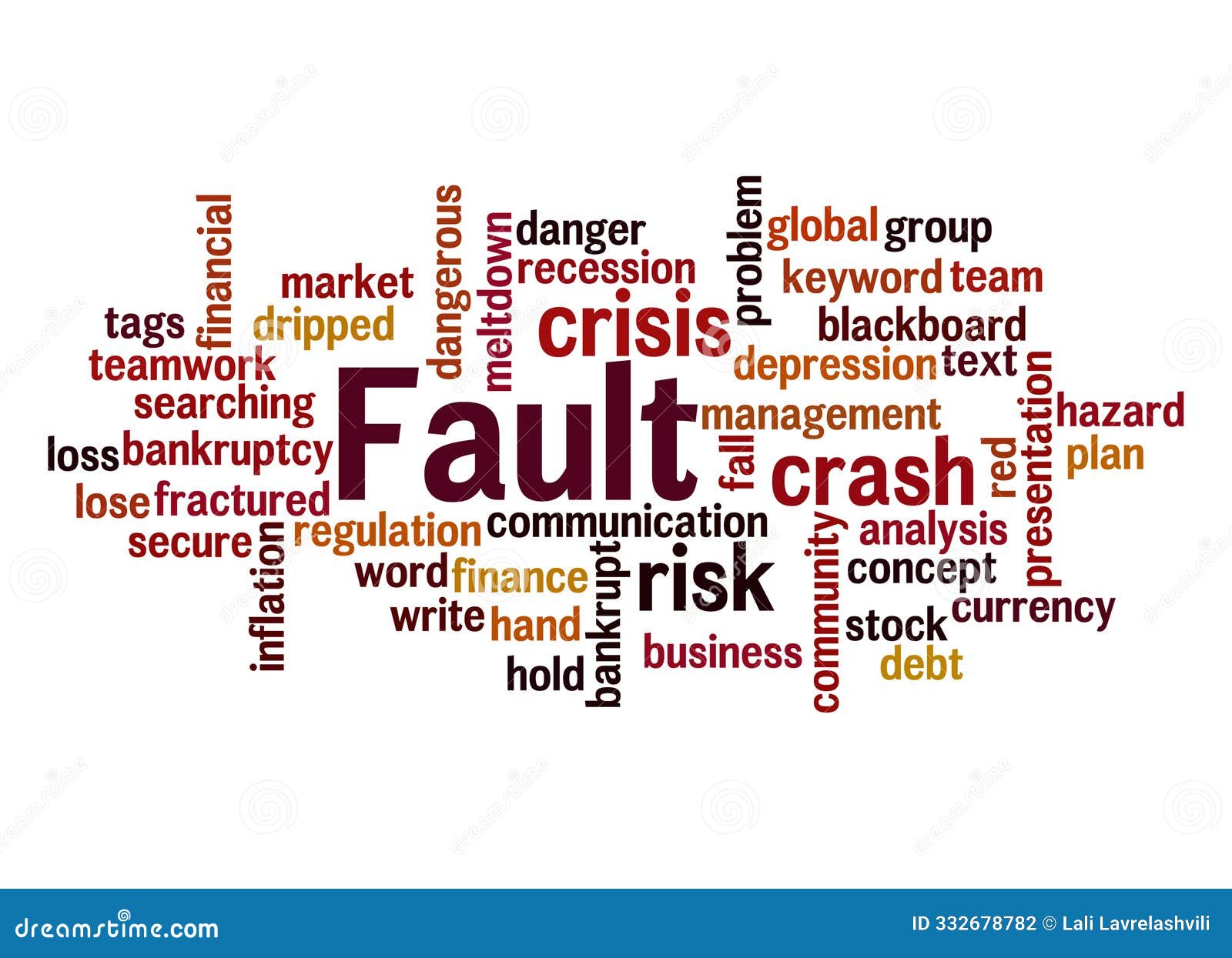 Word Cloud with FAULT Concept Stock Illustration - Illustration of ...