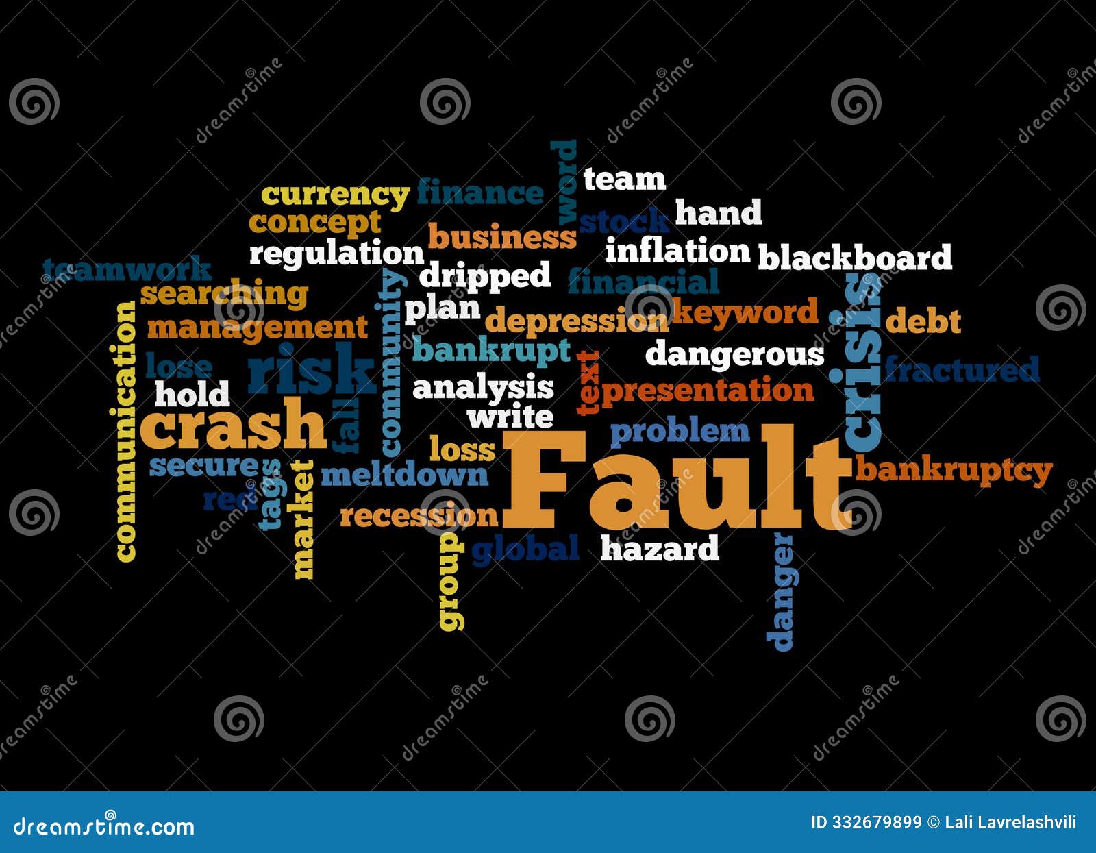 Word Cloud with FAULT Concept Stock Image - Image of hand, management ...