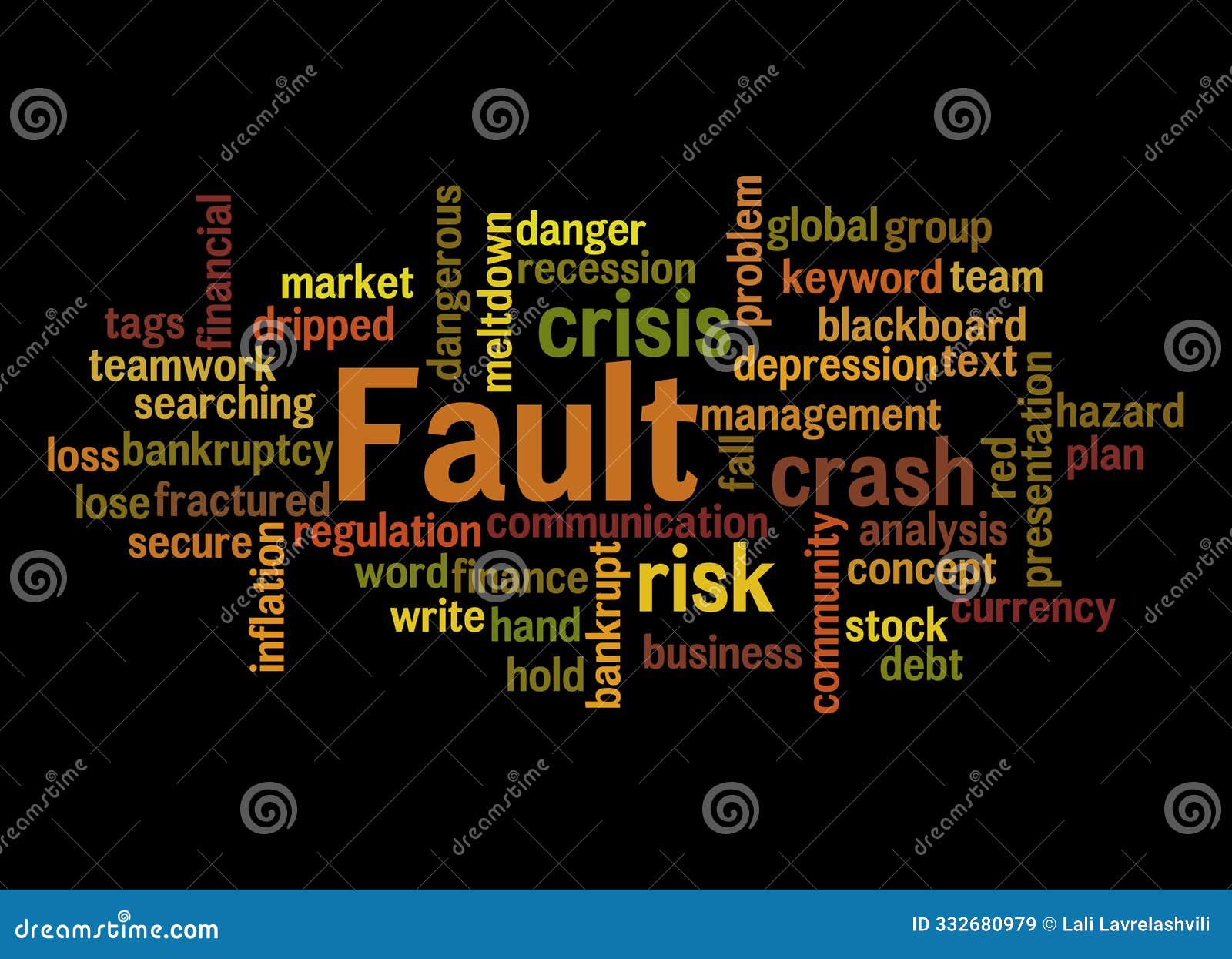 Word Cloud with FAULT Concept Stock Illustration - Illustration of ...