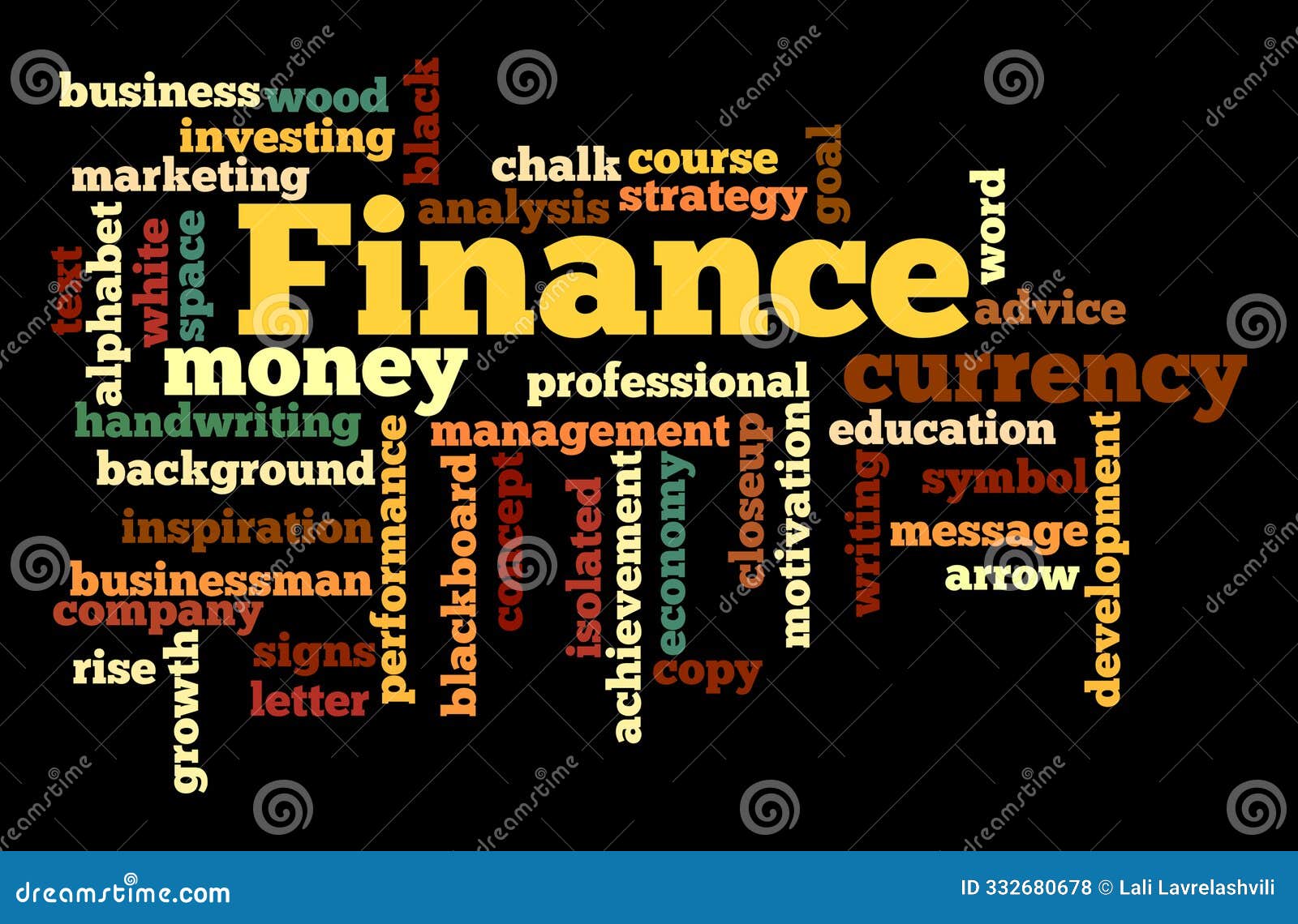 Word Cloud with FINANCE Concept Stock Illustration - Illustration of ...