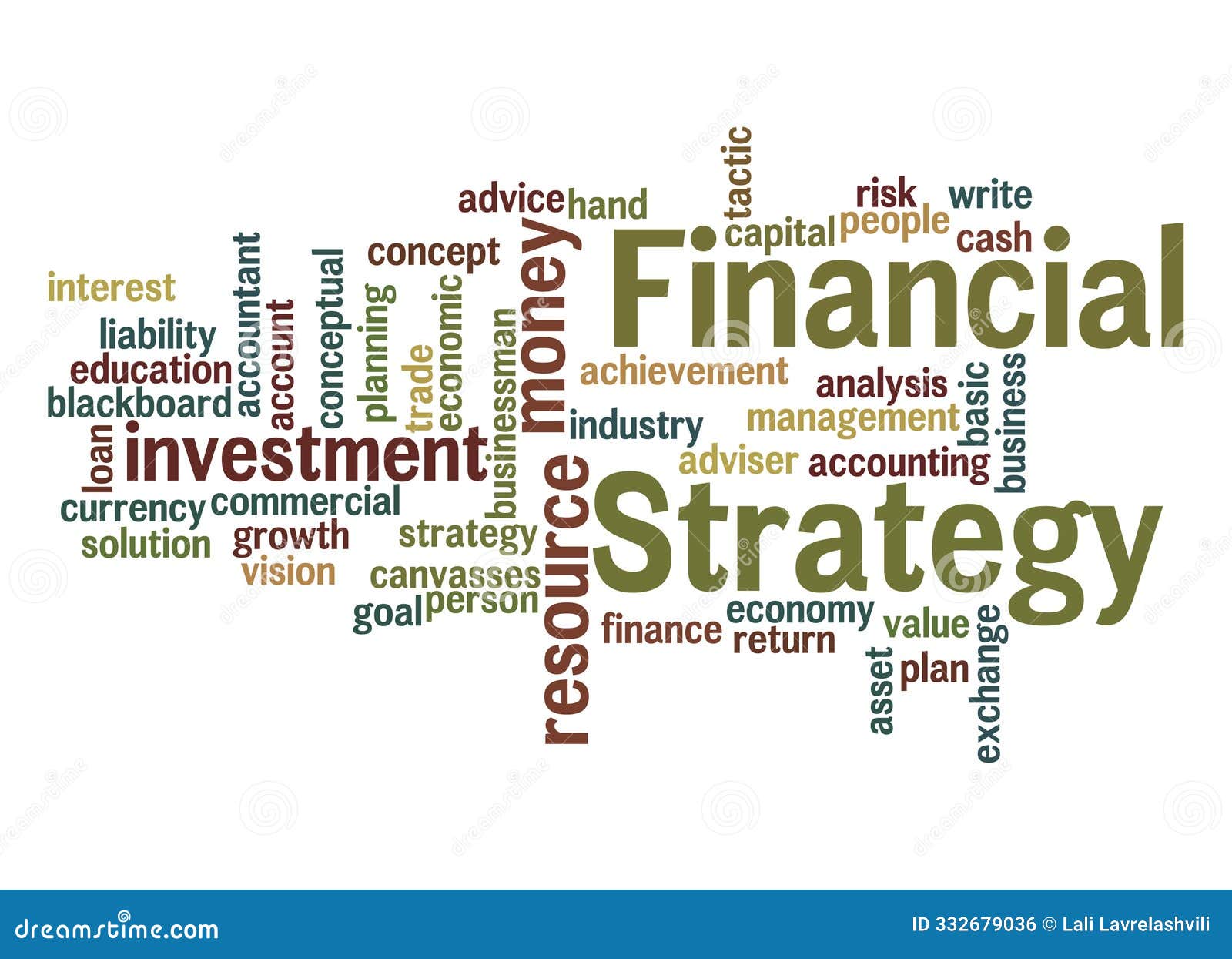 Word Cloud with FINANCIAL STRATEGY Concept Stock Illustration ...