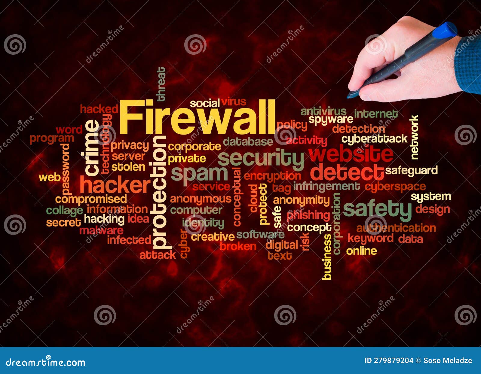 Word Cloud with FIREWALL Concept Create with Text only Stock Photo ...