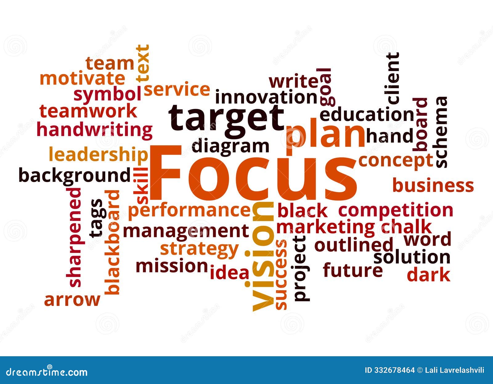Word Cloud with FOCUS Concept Stock Photo - Image of arrow, business ...