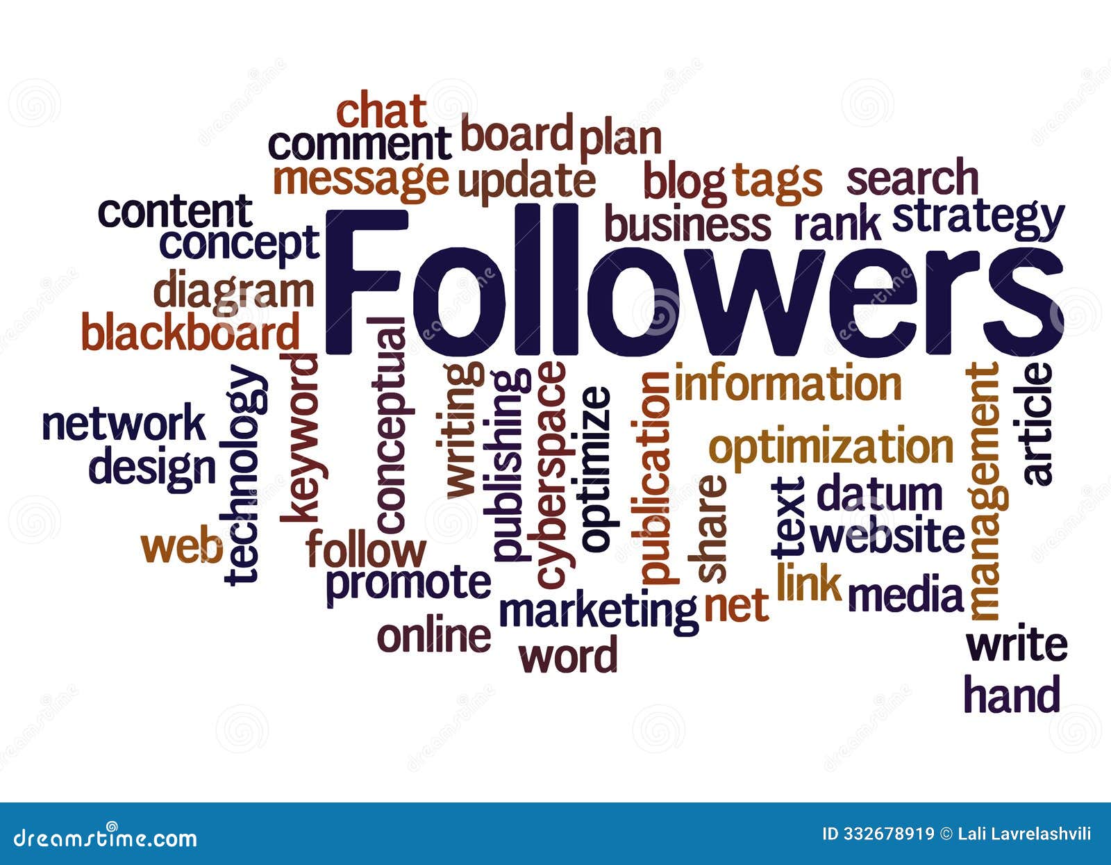 Word Cloud with FOLLOWERS Concept Stock Image - Image of information ...