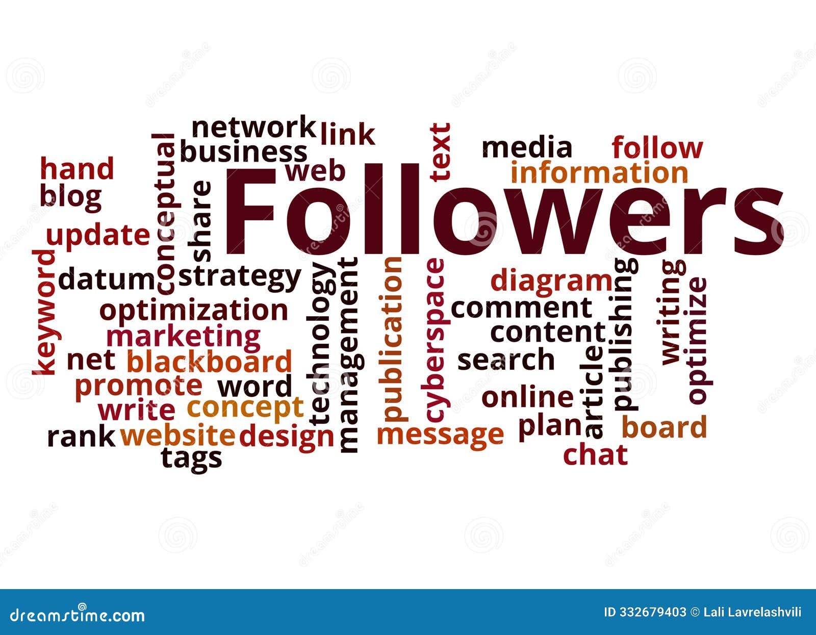 Word Cloud with FOLLOWERS Concept Stock Image - Image of marketing ...