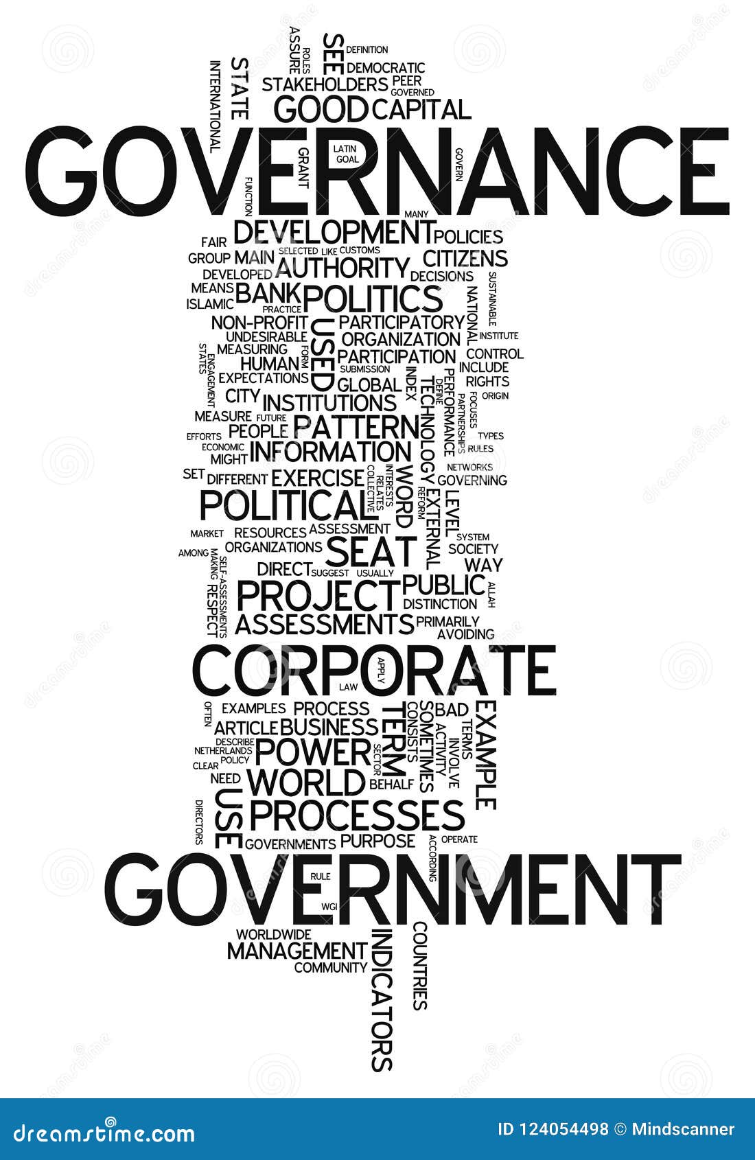 Word Cloud Governance stock illustration. Illustration of corporation ...