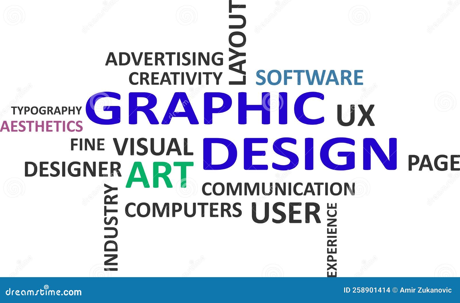 Word Cloud - Graphic Design Stock Illustration - Illustration of ...