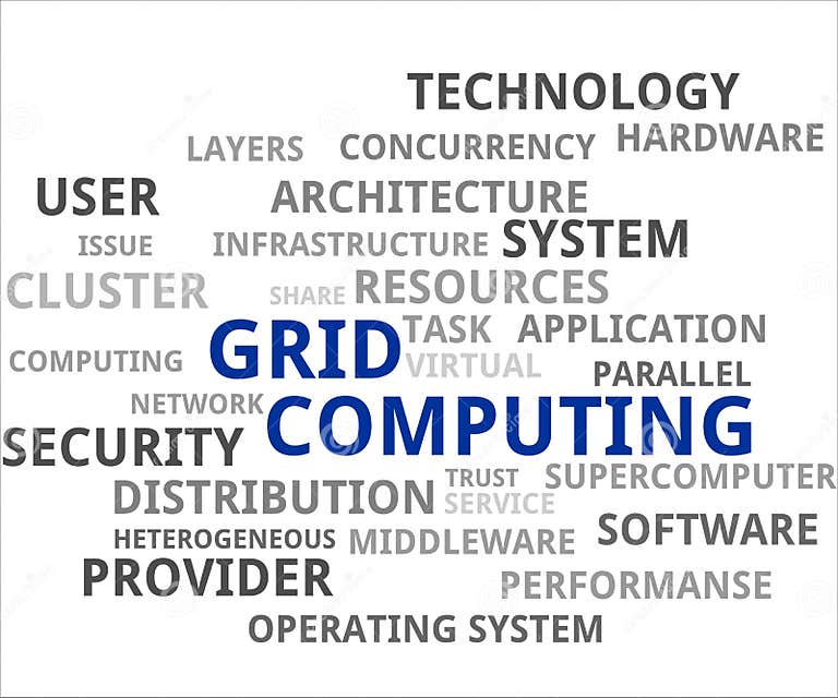 Word Cloud - Grid Computing Stock Vector - Illustration of cloud ...
