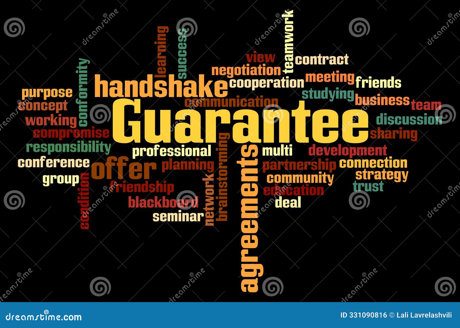 Word Cloud with GUARANTEE Concept Stock Photo - Image of connection ...