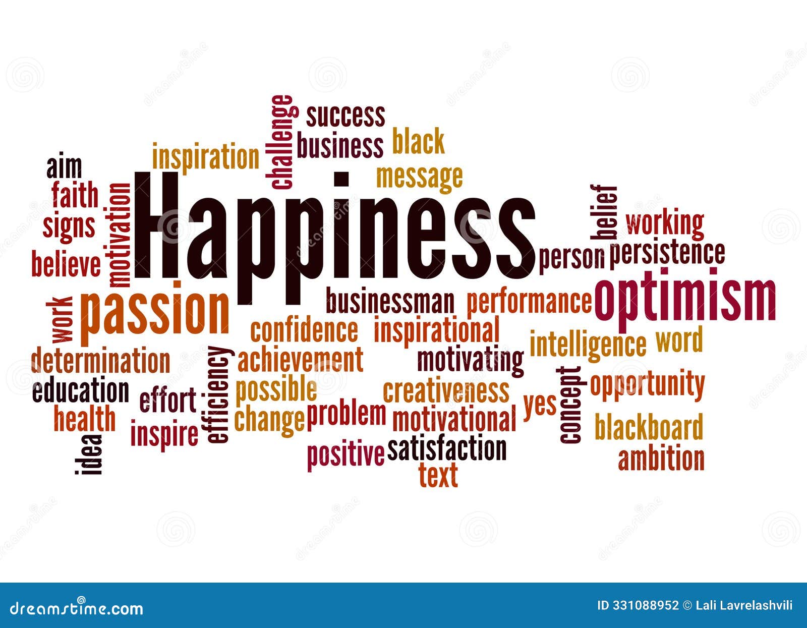 Word Cloud with HAPPINESS Concept Stock Photo - Image of concept, faith ...