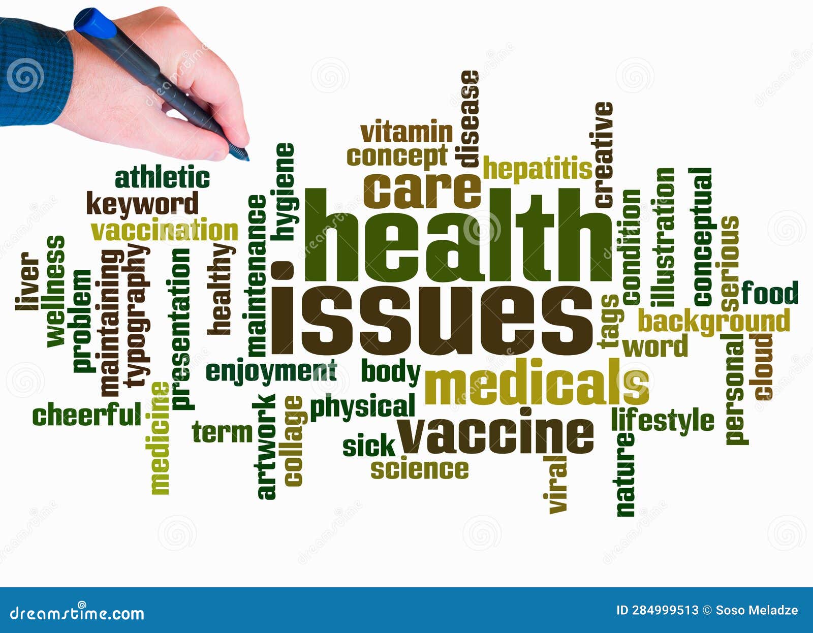 Word Cloud with Health Issues Concept Create with Text only Stock Image ...